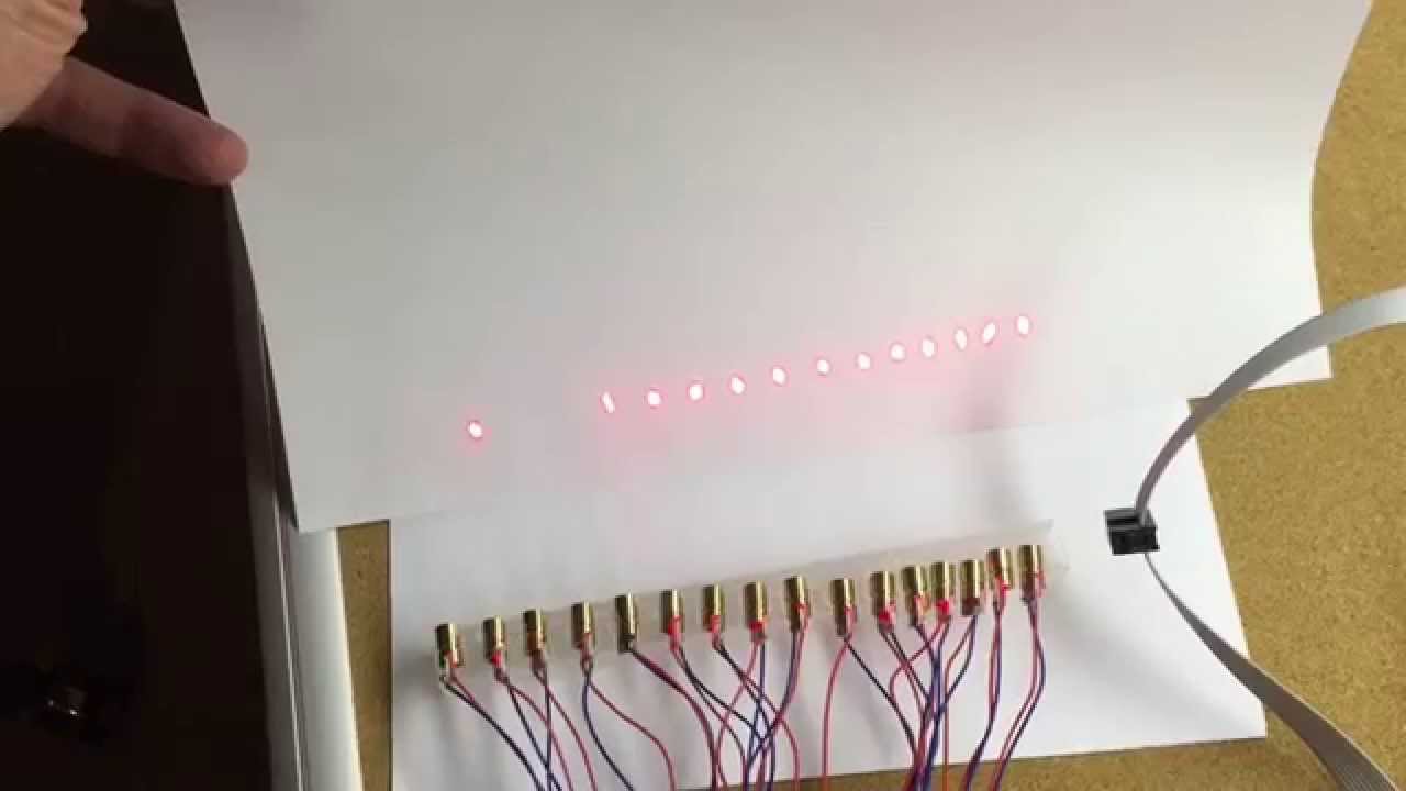 Connecting LED Lasers to LED Chaser board. - YouTube