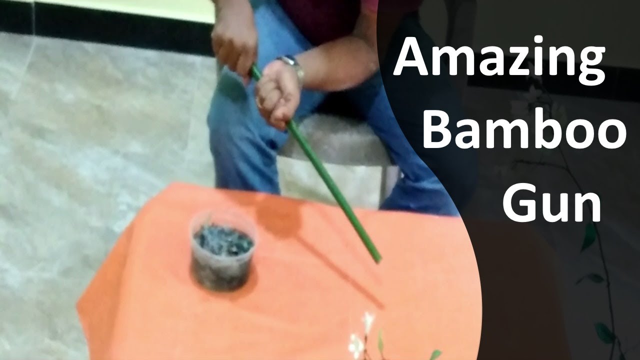 how to make a bamboo gun | 5 minutes creation - YouTube
