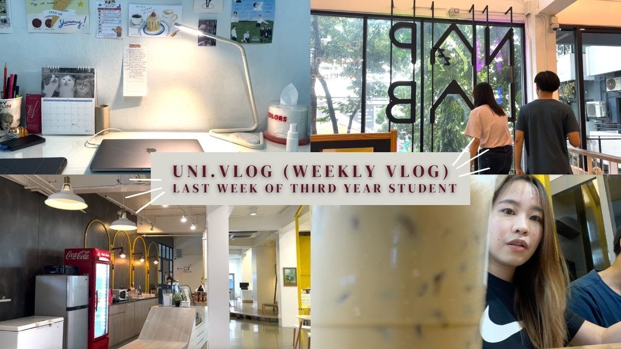 Uni.Vlog EP.4 (Weekly Vlog) - Last week of third year student, Study ...