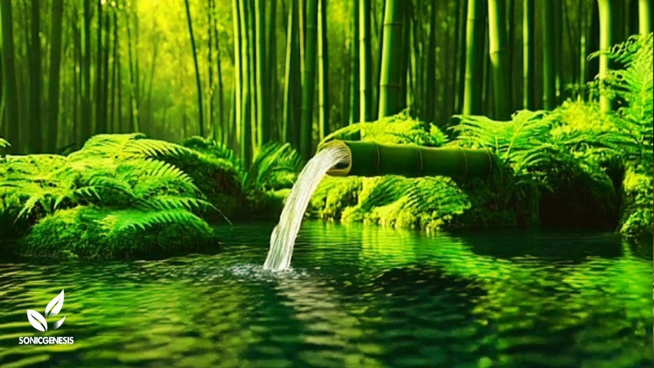 Relaxing Music with Bamboo Sounds 🌿 Calm Mind, Relieve Insomnia, Stress ...