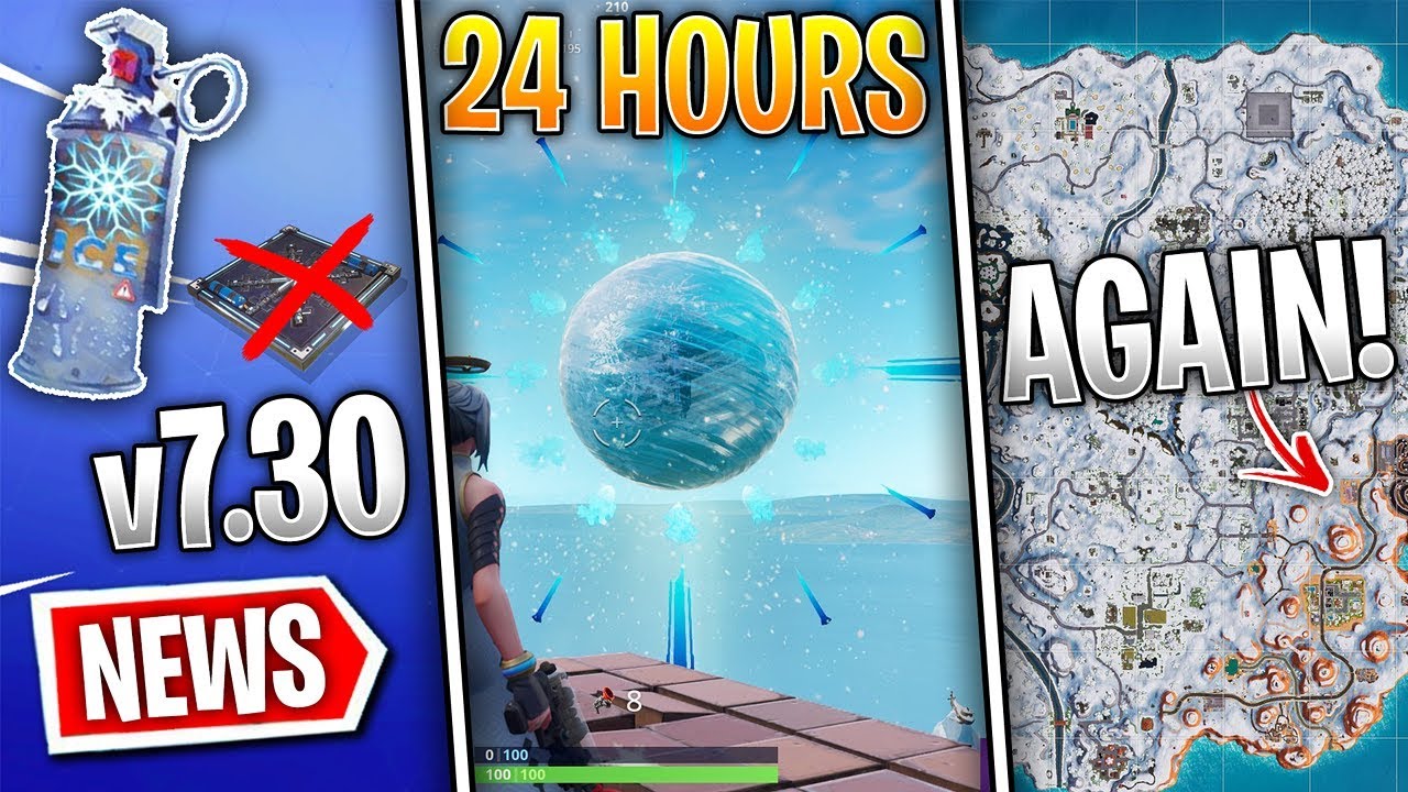 Fortnite News | Chiller Grenade, Ice Sphere Changed, v7.30, Snow Map ...