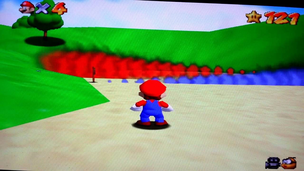 SM64 Cheat Code signpost replaced with blue flamethrowers + create ...