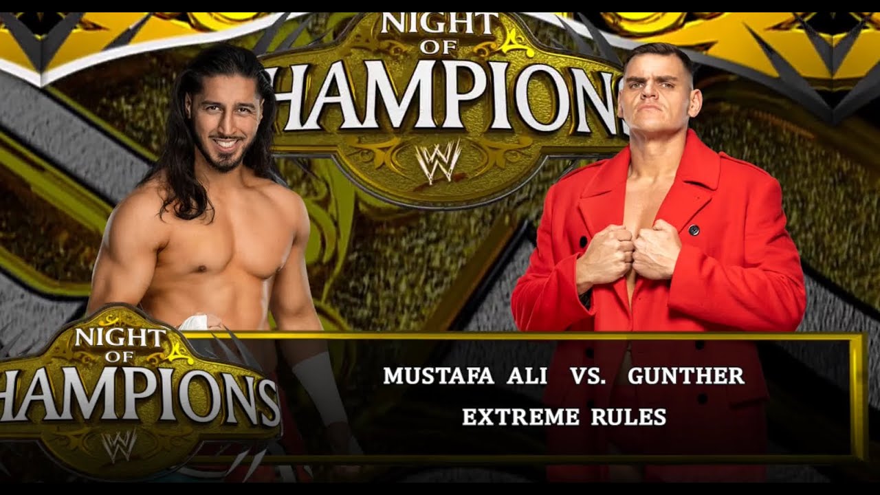 Mustafa Ali Vs Gunther Night of Champions [WWE 2K23] - YouTube