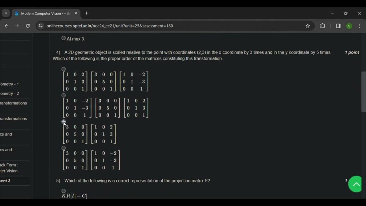 Modern Computer Vision | NPTEL | Week 08 | Assignment 3 Answers |JAN ...