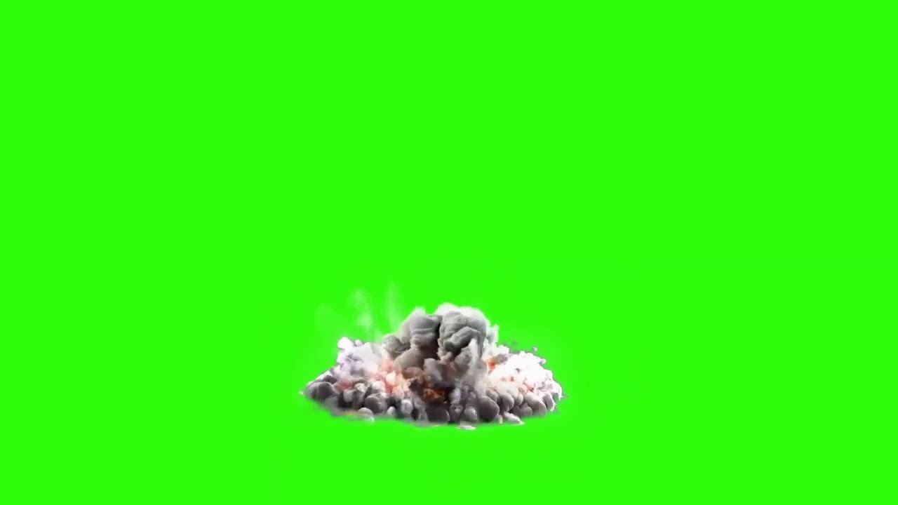 Explosion effects in green screen footage - YouTube