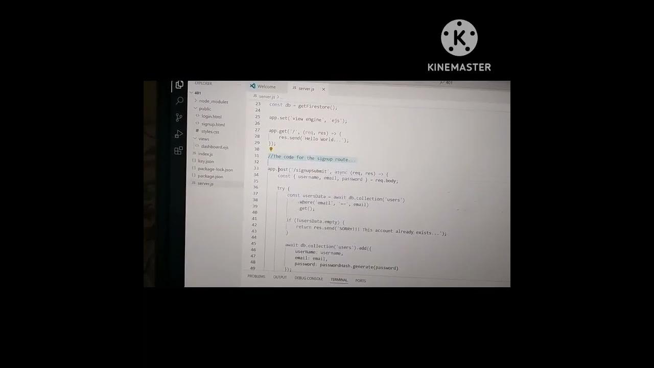 Building a Simple Signup and Login Page with Firestore - YouTube