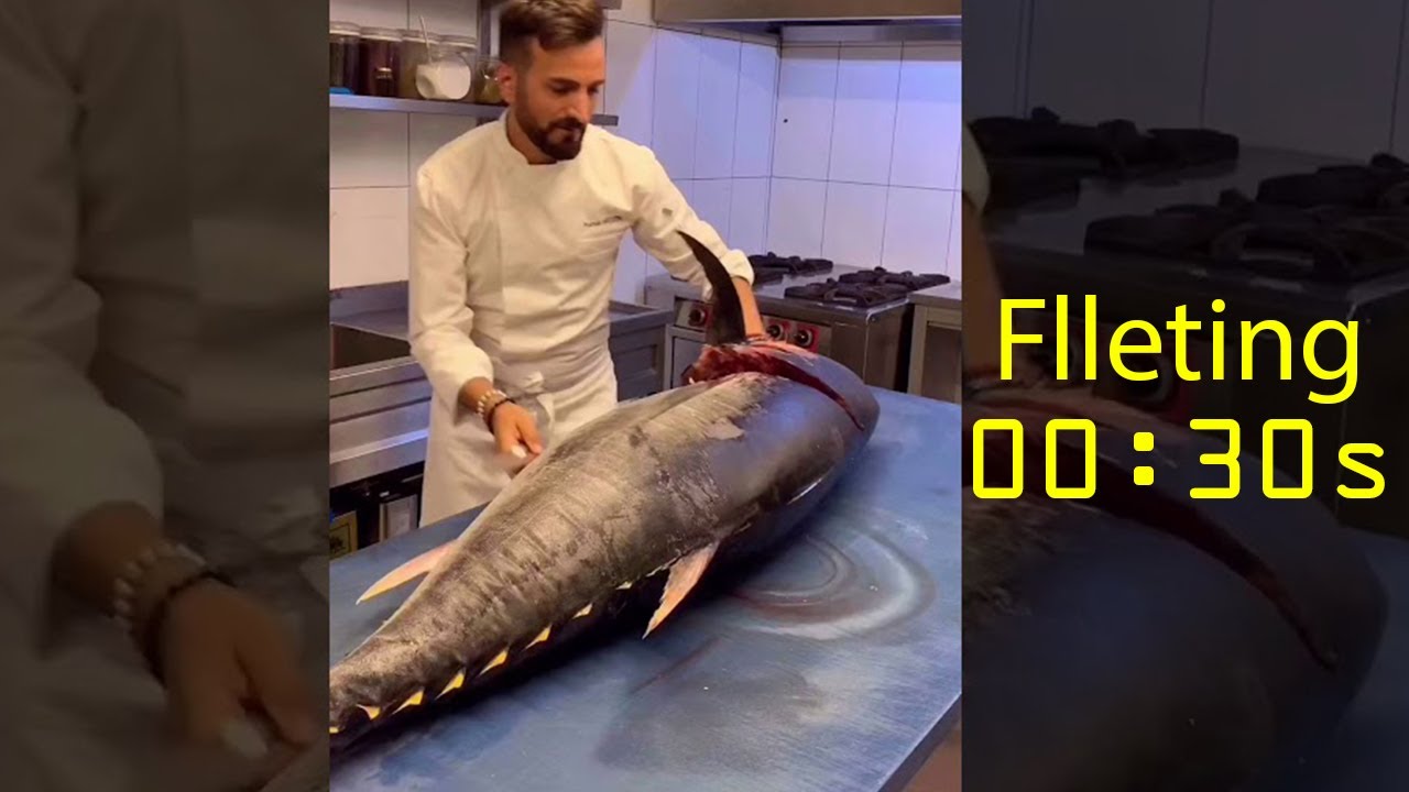 Fastest Cutting Fish In 30 Seconds - Fastest filleter in the world ...