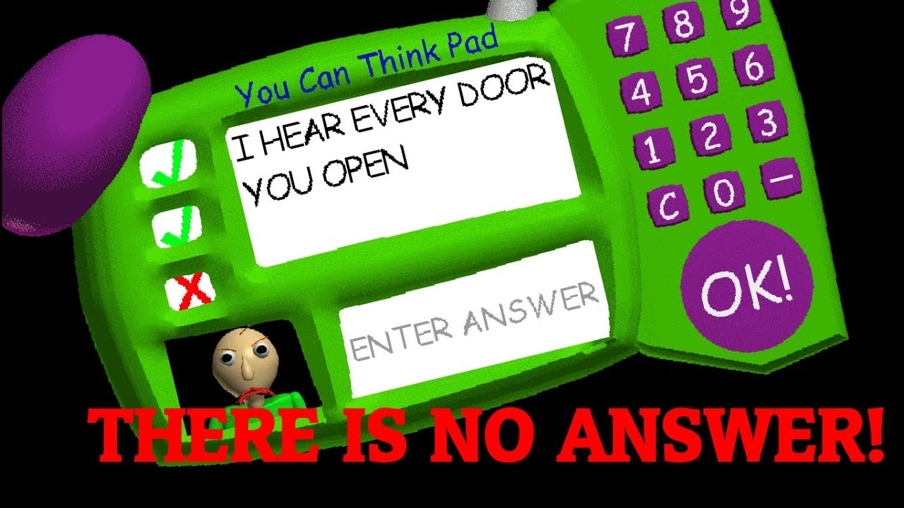 Baldi's Basics 3rd Question DEBUNKED! - YouTube