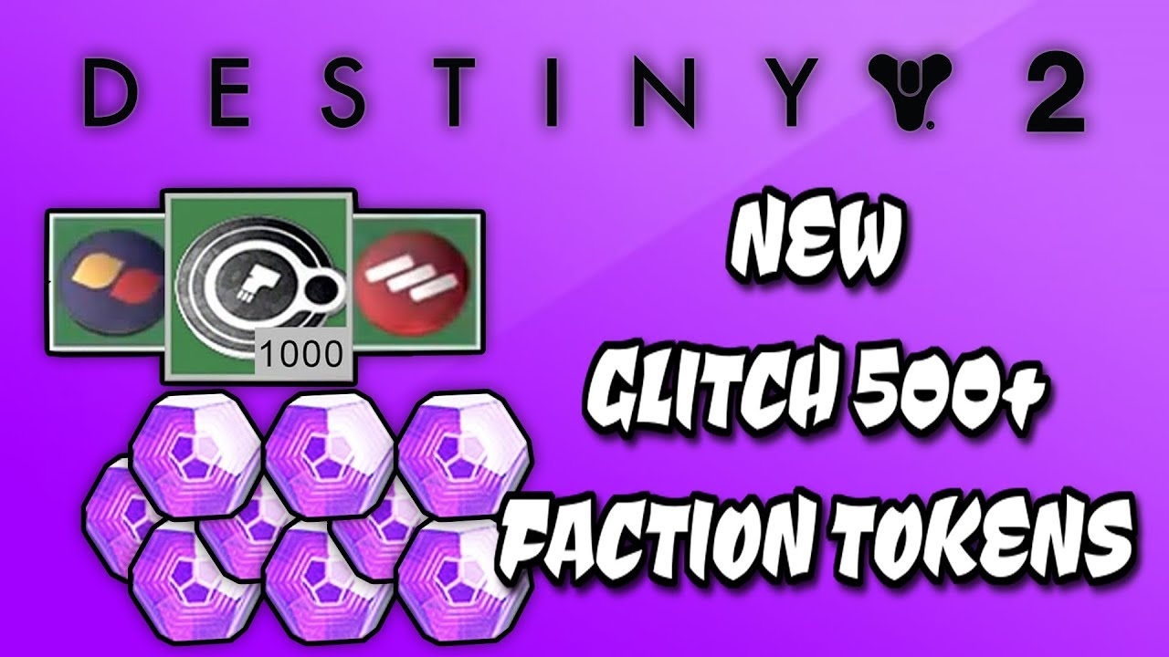 DESTINY 2 - *NEW* BEST FACTION TOKEN FARM 500+ TOKENS PER HOUR! - 6 ...