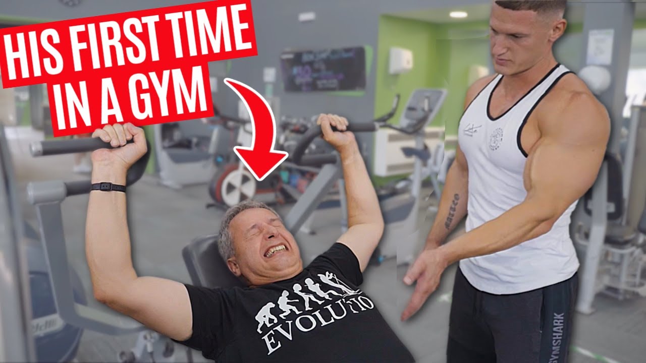Taking my Dad to the gym for the FIRST TIME! - YouTube