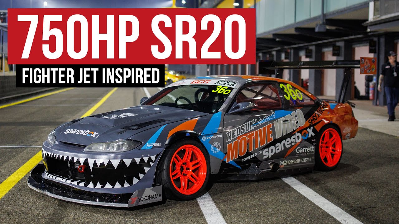 Motive Video's Time Attack S14.5 with a Stroked "SR22" - YouTube