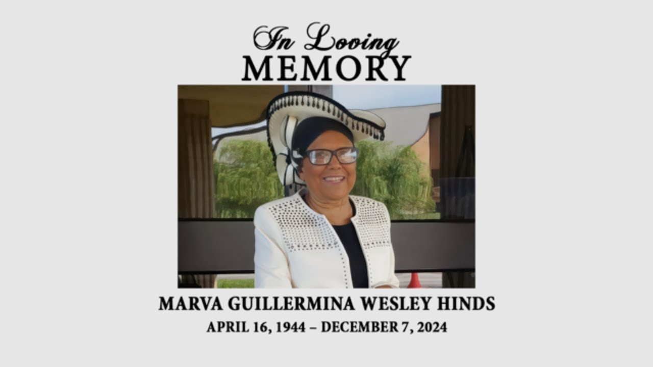 Funeral Service for Marva Wesley Hinds - YouTube