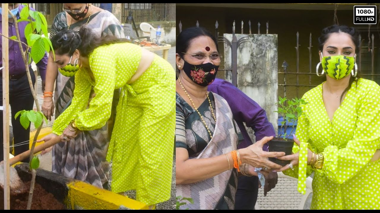 Bollywood Actress Nikita Rawal, ACP Sandeep Karnik join tree Plantation ...