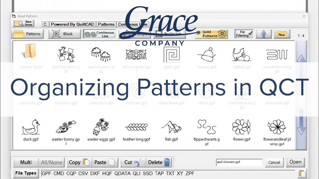 How to Organize Patterns in QCT - YouTube