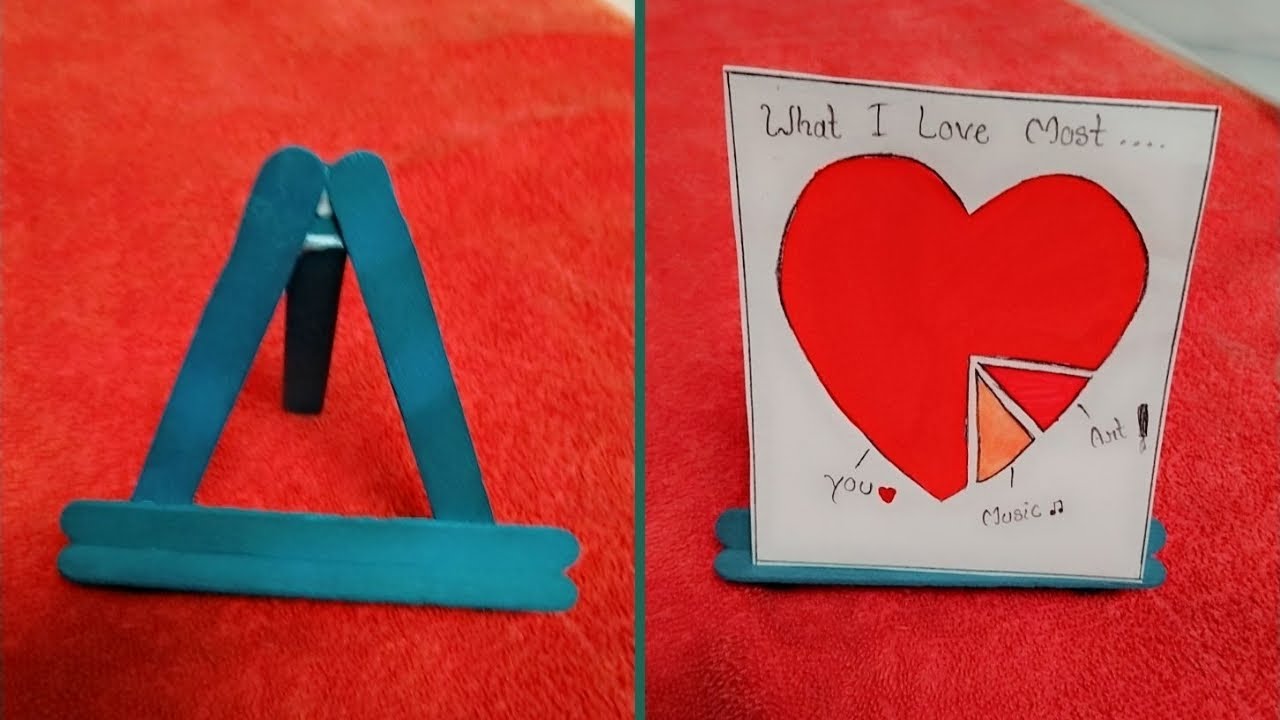 Diy mini craft display tripod stand | mini canvas stand ☺️ ...