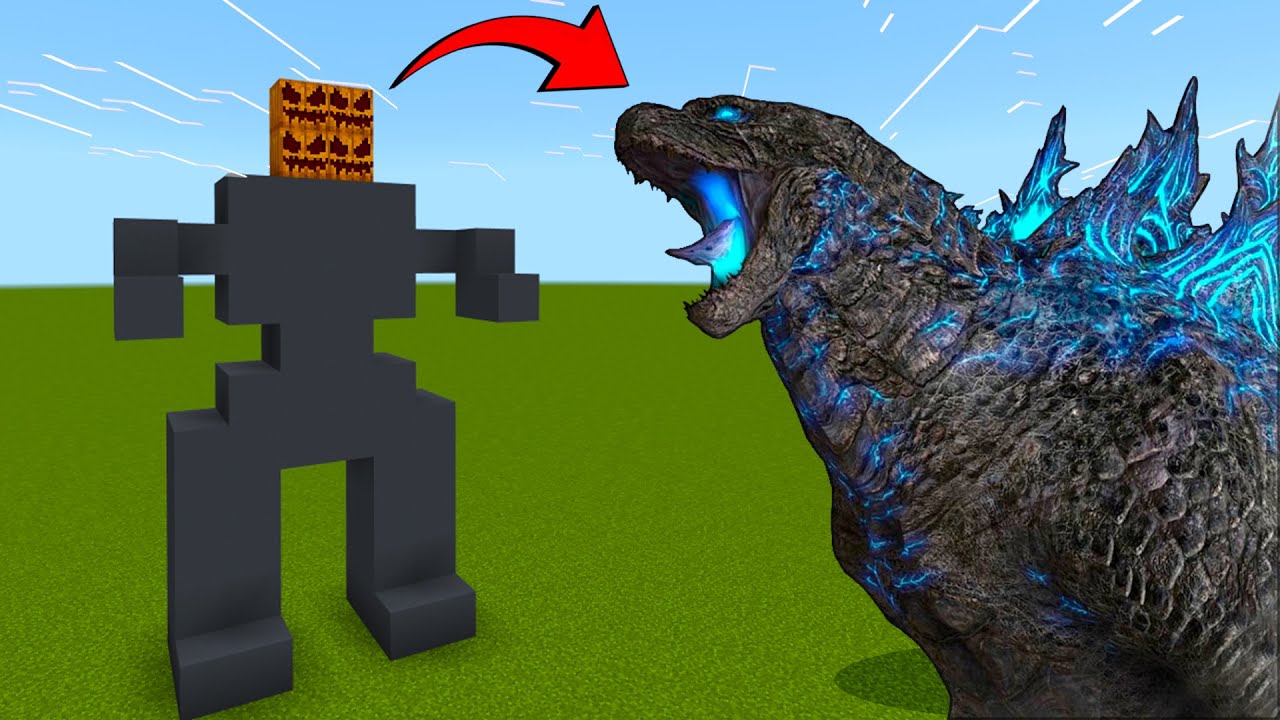 How To Spawn GODZILLA Monsterverse in Minecraft PE - YouTube