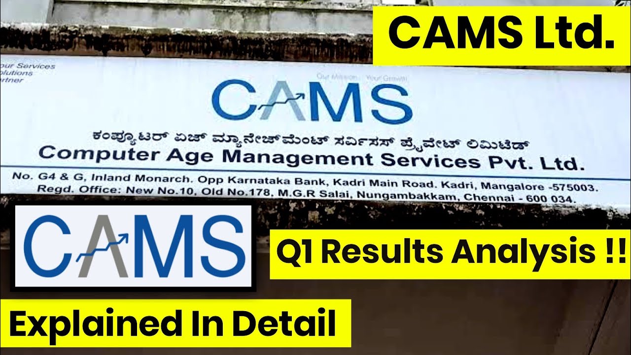 CAMS Ltd. || Q1 Result Analysis || Explained In Detail !! - YouTube