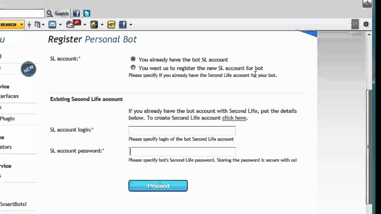 Smartbots How To Order A New Personal Bot Second Life Youtube