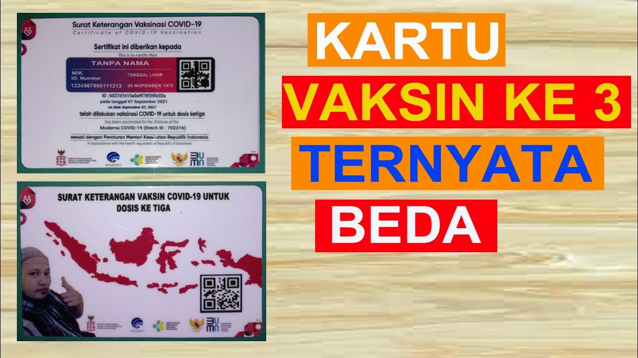CARA EDIT KARTU VAKSIN KE 3 AGAR LEBIH JELAS TULISANNYA - YouTube