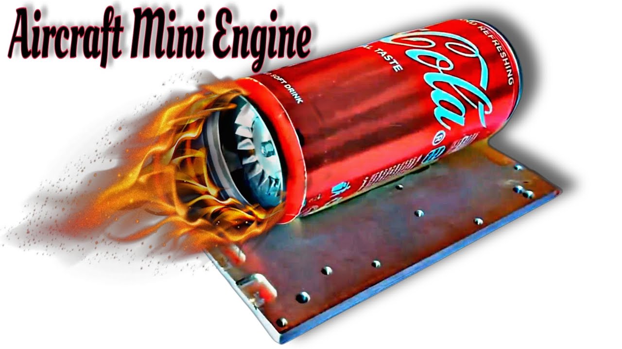 DIY Mini Jet Engine Model at Home using CAN #experiment #video #model ...