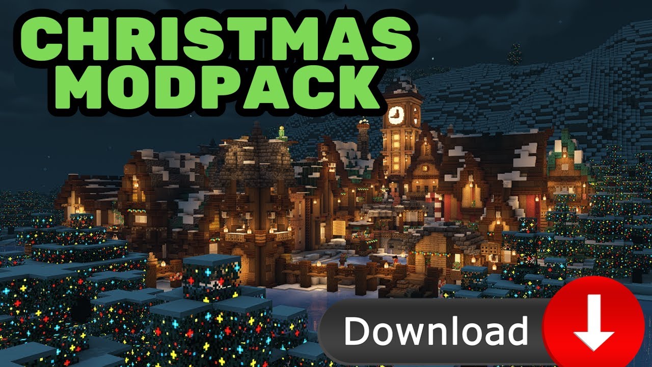 Best Christmas Mod in Minecraft | Custom Christmas Decorations | How to ...