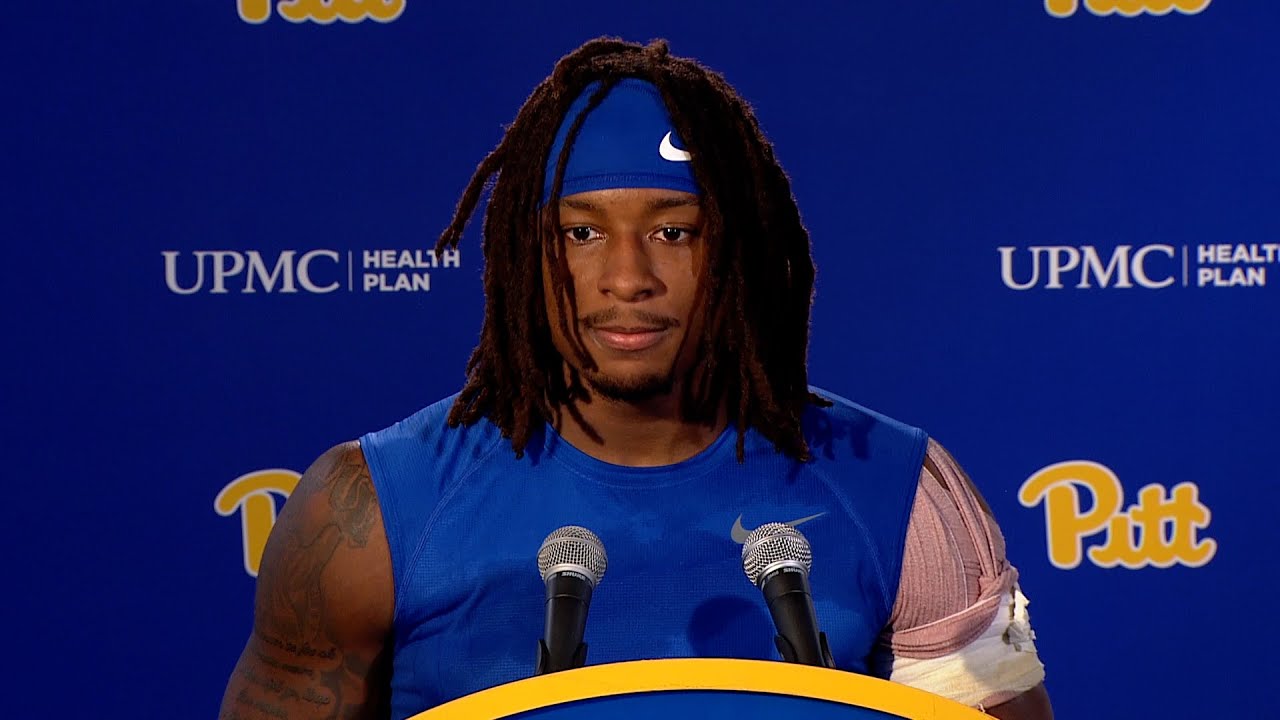 Pitt Football | Postgame vs. WVU | Kyle Louis | 9.14.24 - YouTube