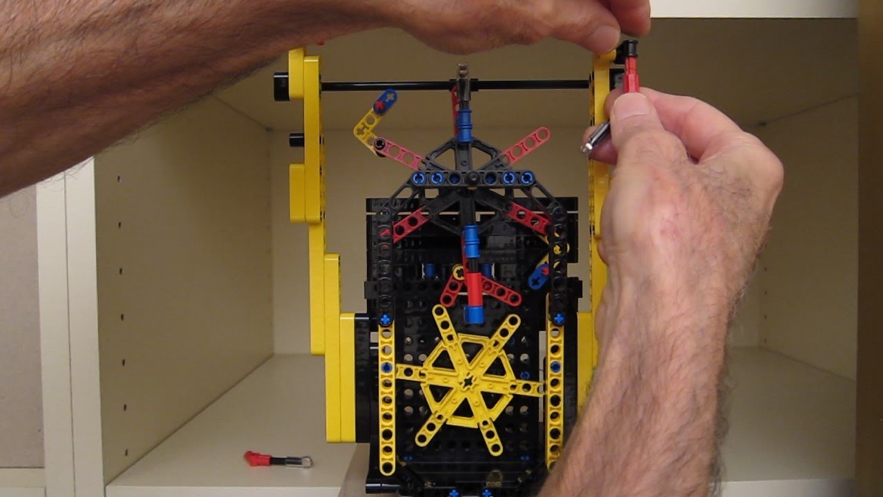Lego Clock Escapement with Magnetic Balance Wheel - YouTube