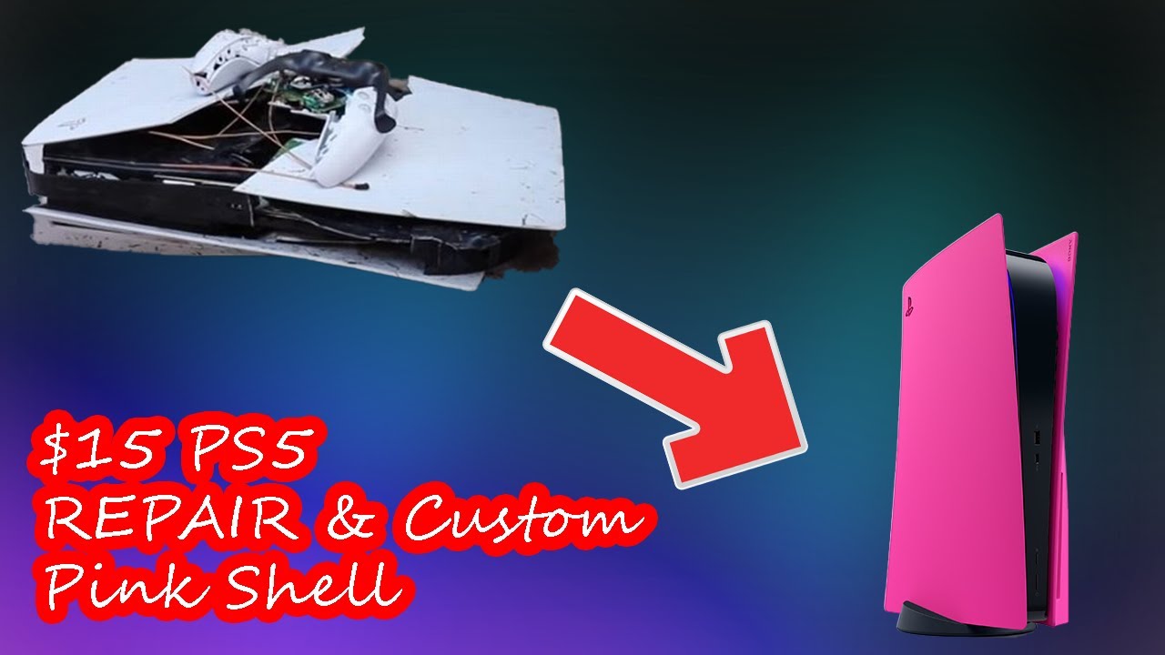 I bought a DESTROYED PS5 for ONLY $15!!! - Let's Fix And Customize It ...
