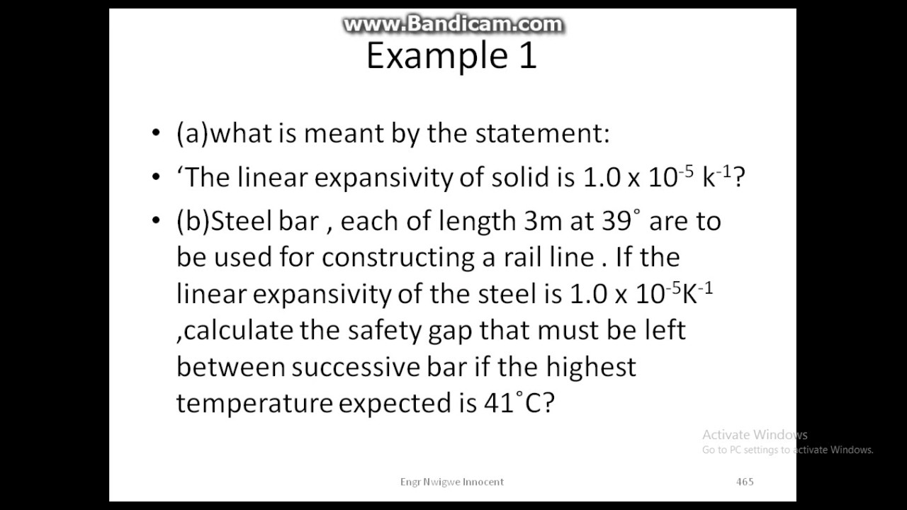 density and apperent cubic expansivity - YouTube