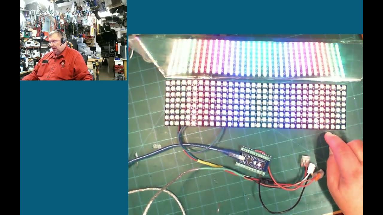 WS2812B and 8 x 32 flexible display, and sample sketch 4 Arduino Nano ...