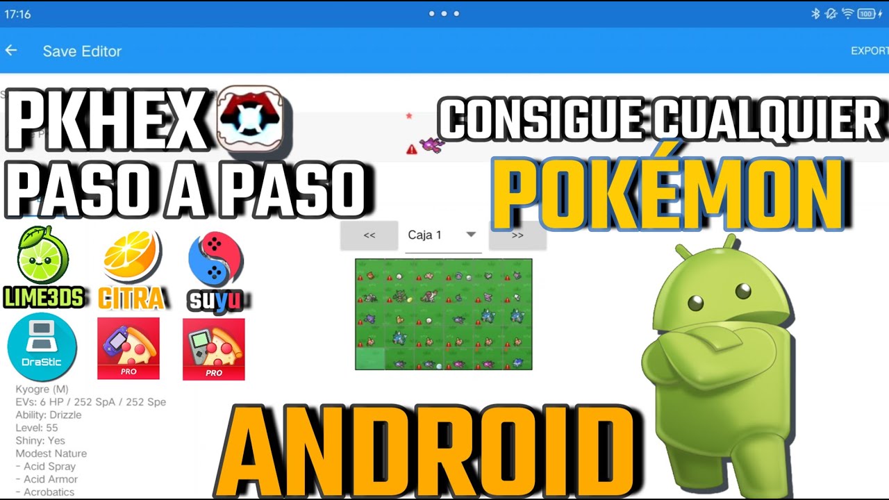 Como usar el PKHeX en Android | Editar partidas Pokemon Y POKEMON SHINY ...