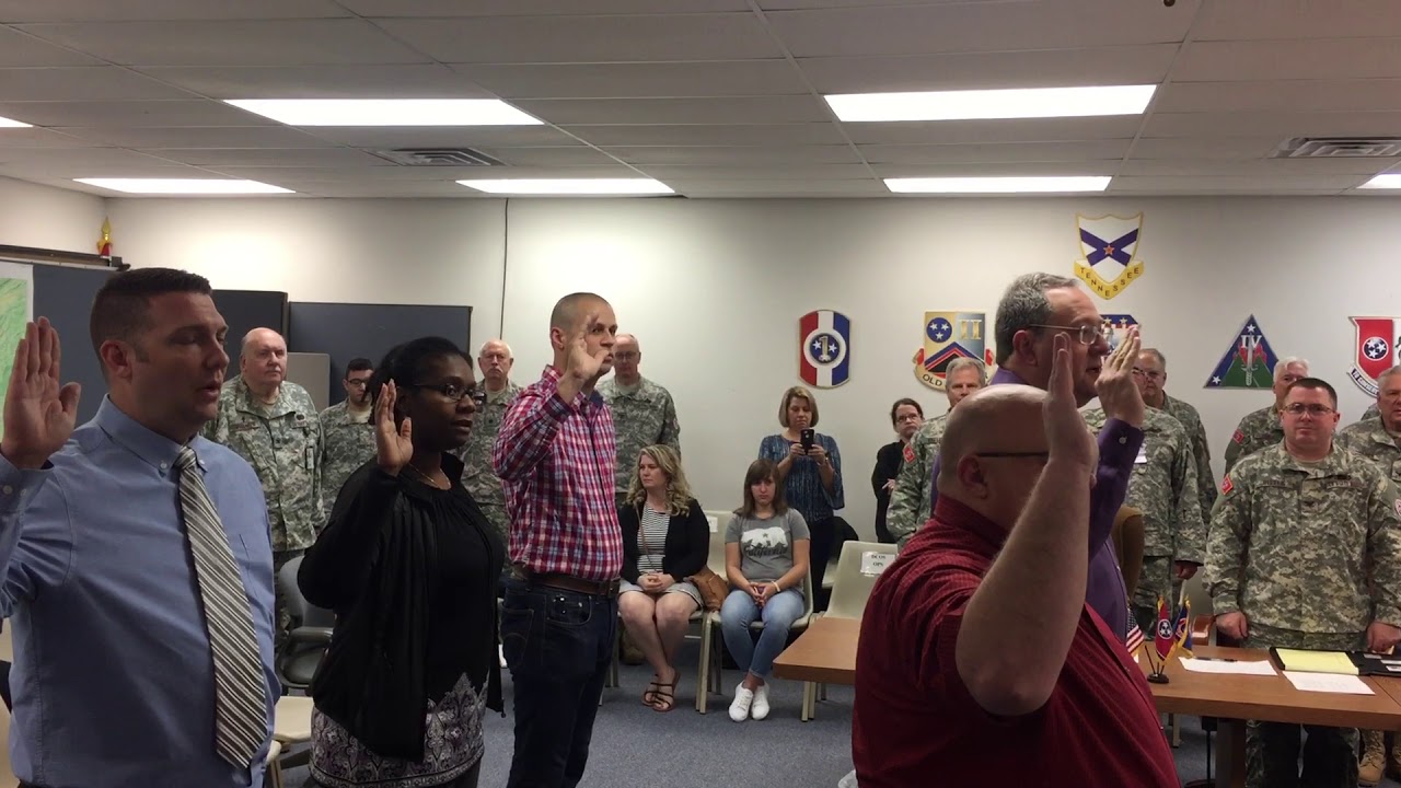 New soldiers join the Tennessee State Guard - YouTube