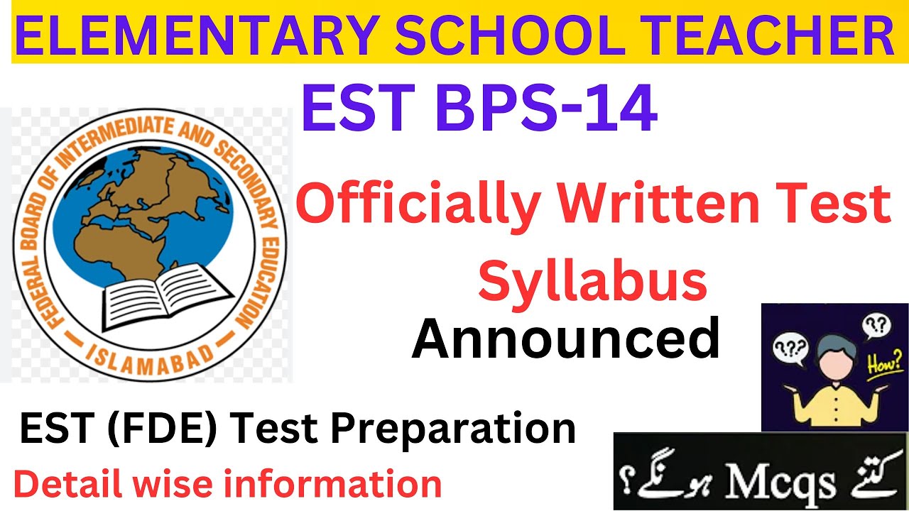 EST WRITTEN TEST SYLLABUS || EST OFFICALLY TEST SYLLABUS || EST ...