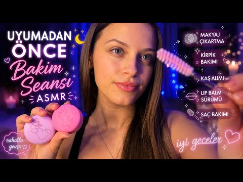 Türkçe Asmr - Uyku Öncesi Bakım Seansı 💤😴