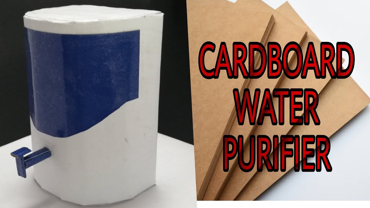 How to make Cardboard toy water purifier diy - YouTube