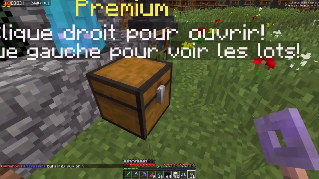 caisse opening /Minecraft / serveur AzFitgh 1.8.9 - YouTube