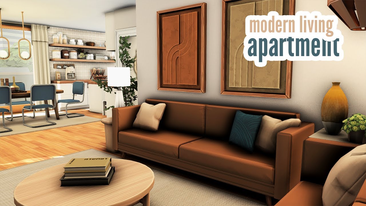 modern living \\ The Sims 4 speed build - YouTube