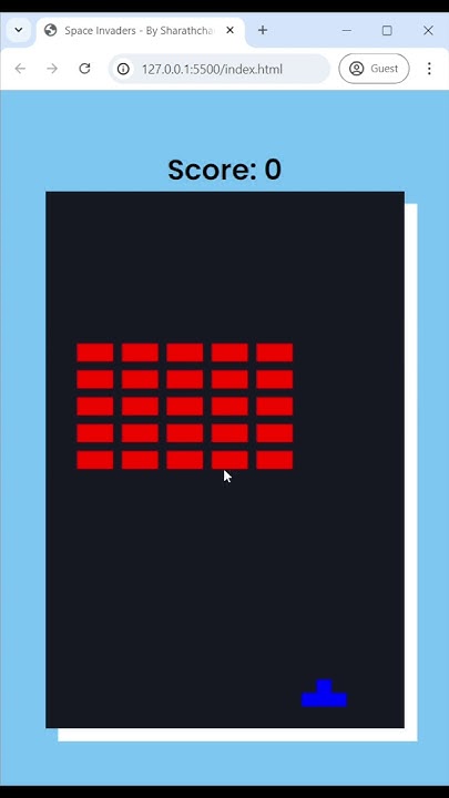 Learn How To Create Spave Invaders Game Using Html Css Javascript And Canvas Games Youtube