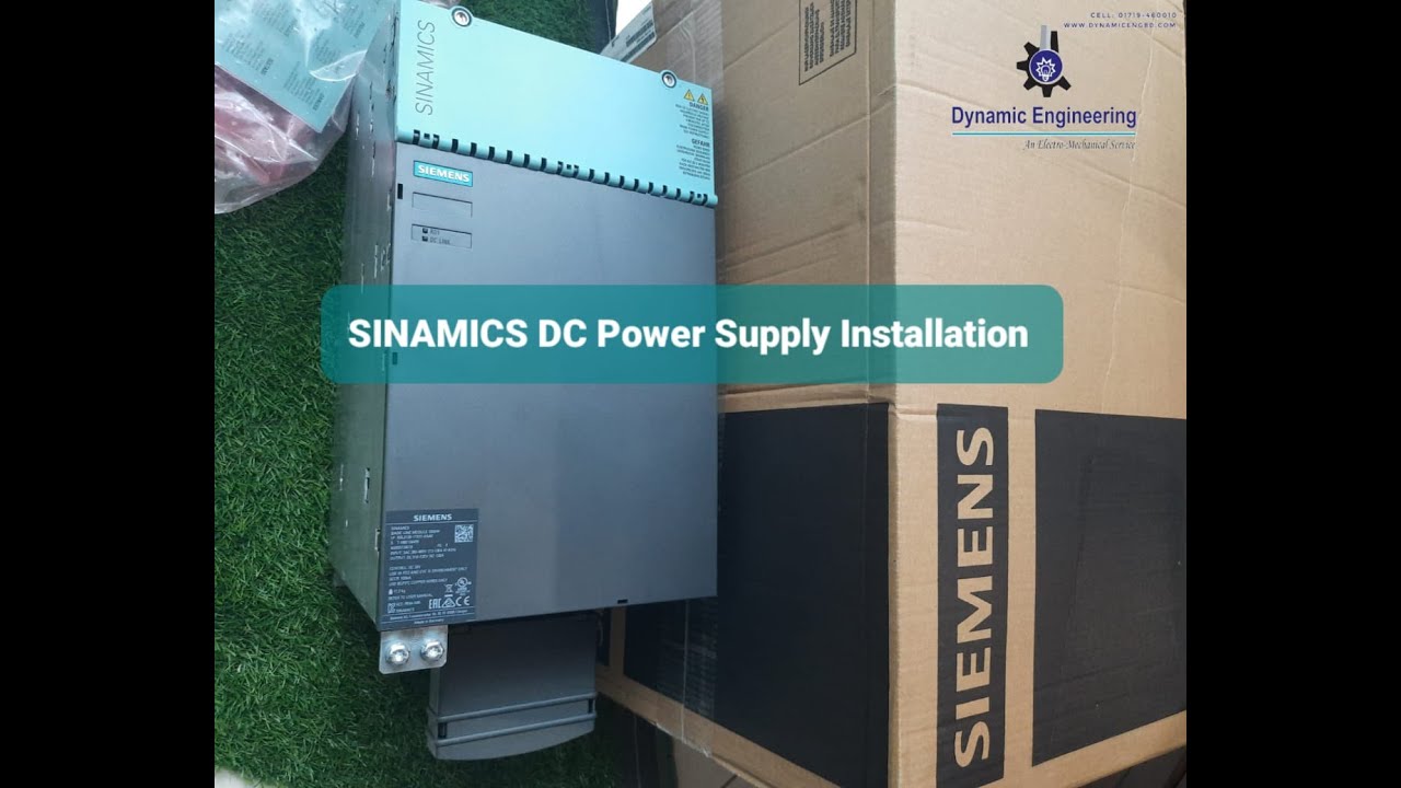 Siamics (Siemens) DC Power Supply Installation - YouTube