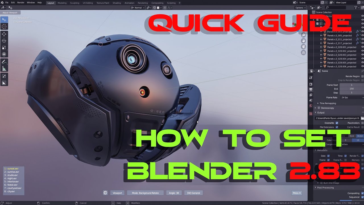 How to SET UP fresh BLENDER - quick and EASY guide to interface and ...