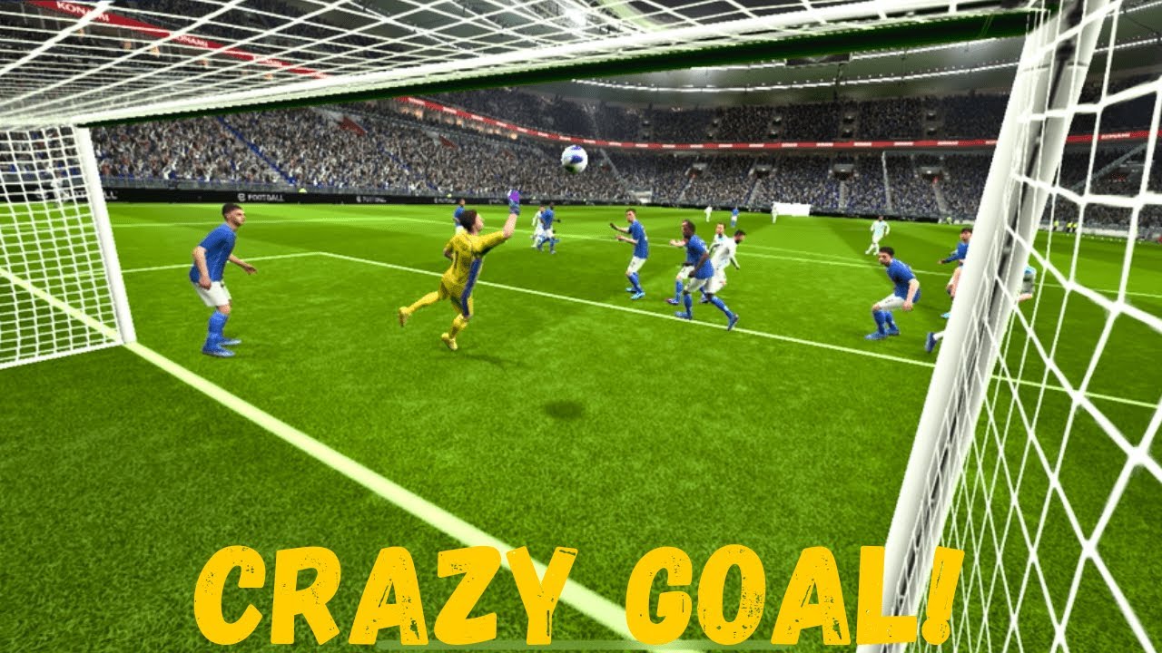Crazy goals I've scored on efootball mobile 24 - YouTube