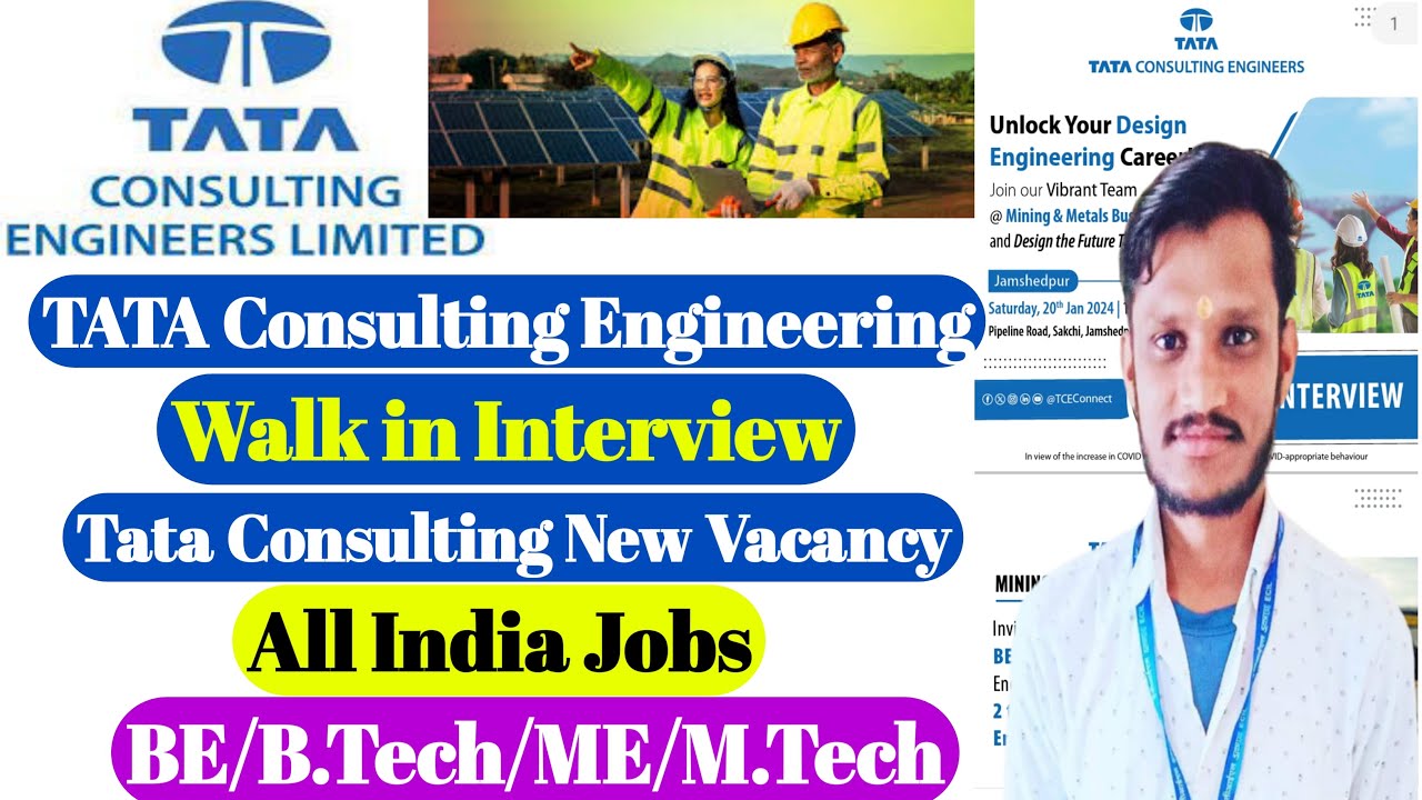 Tata Consulting Engineering Ltd recruitment 2024 | TCEL New Vacancy ...