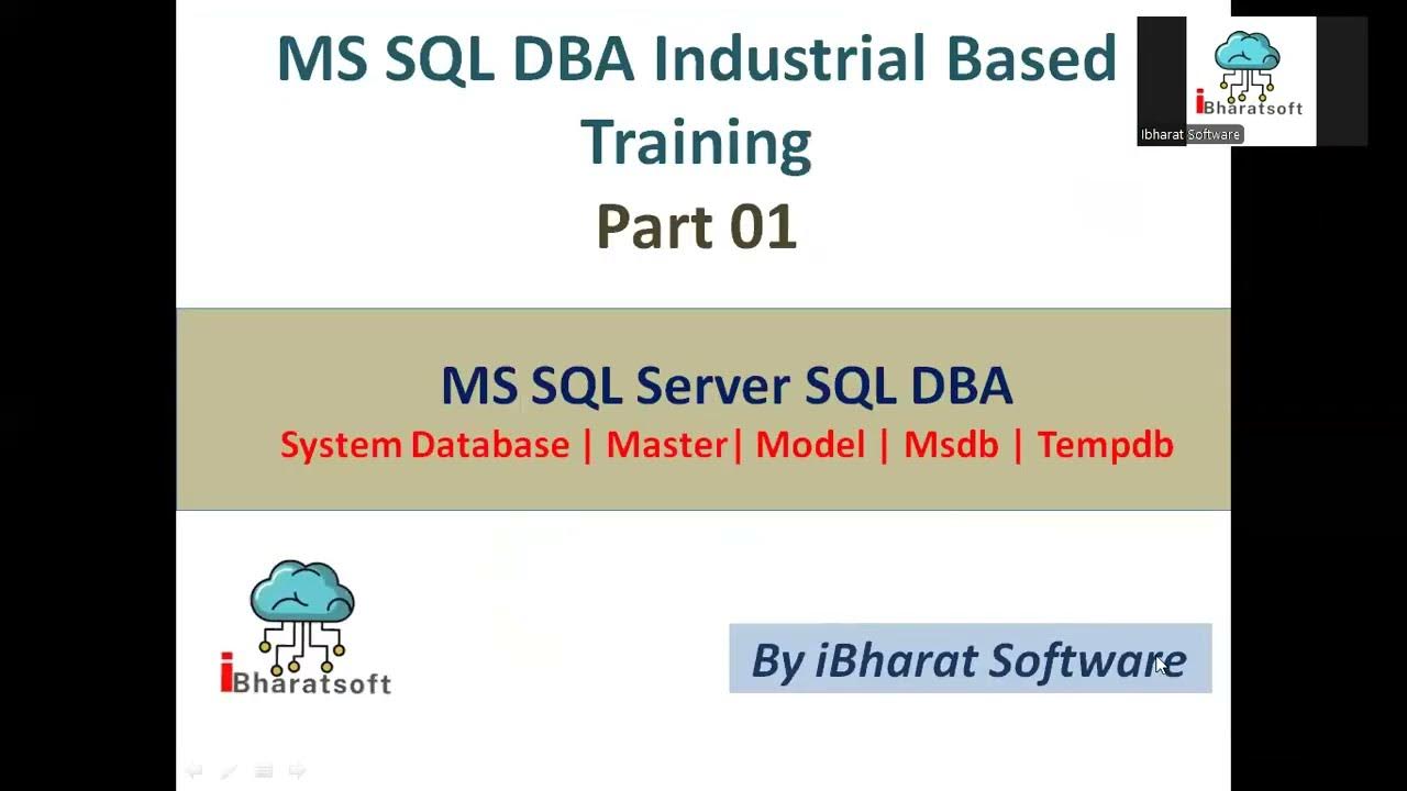01. System databases (Master, Model, Msdb & Tempdb) Explanations in MS SQL Server # ...