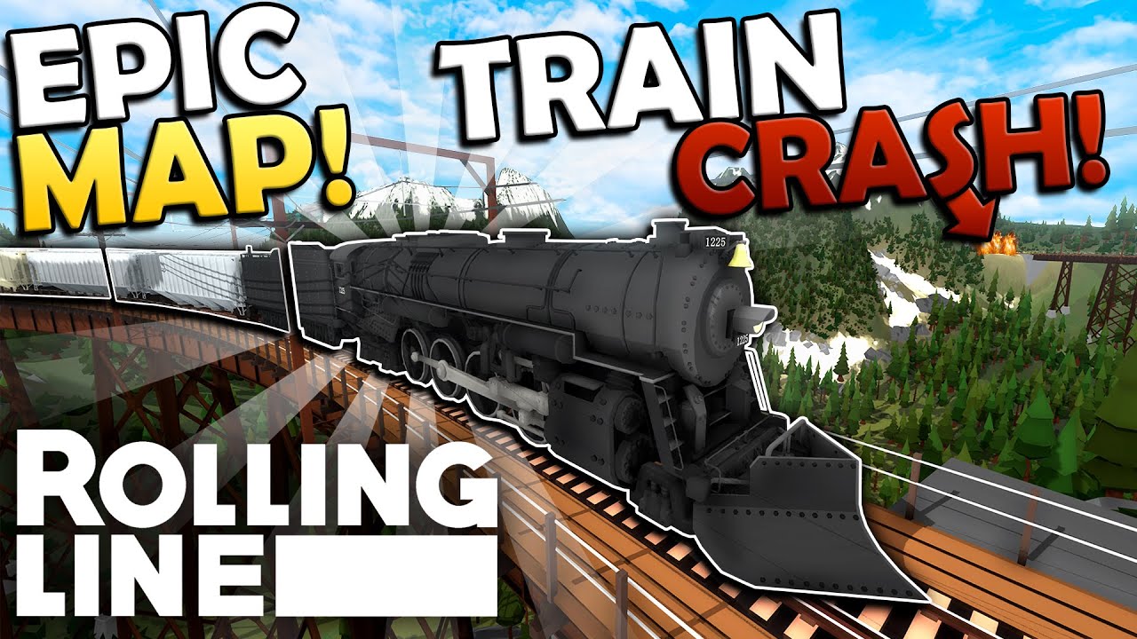 STEAM LOCOMOTIVE DESTROYS ALL HUGE TRAINS! - Rolling Line - VR Toy ...