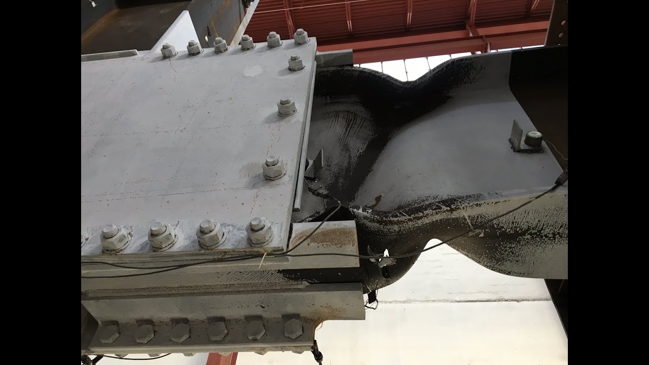 SidePlate Bolted SMF Test U3 Close up - YouTube