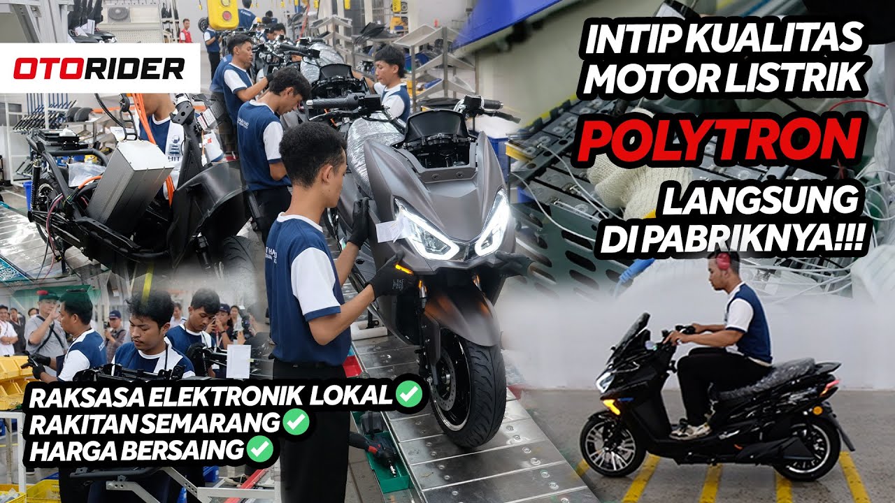 Melihat Proses Pembuatan Motor Listrik Polytron | Otorider - YouTube
