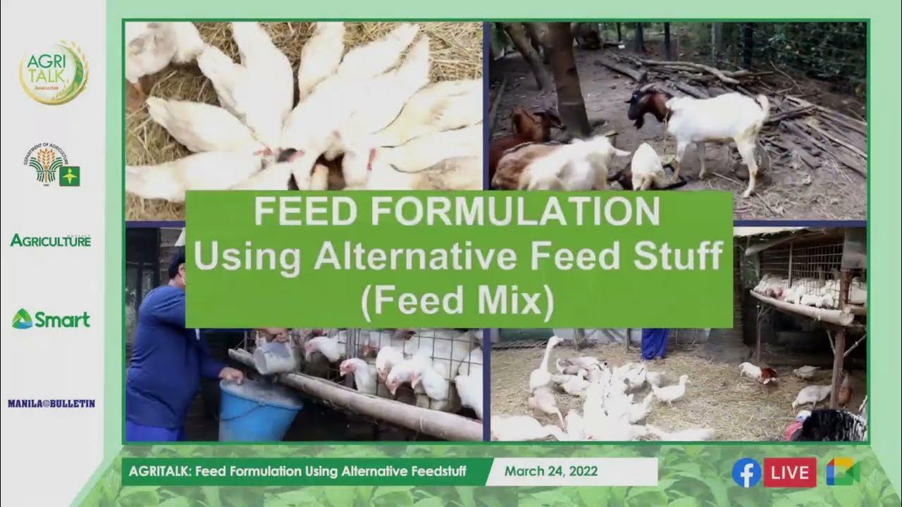 Learn How to prepare Feed Formulation Using Alternative Feeds Mix - YouTube