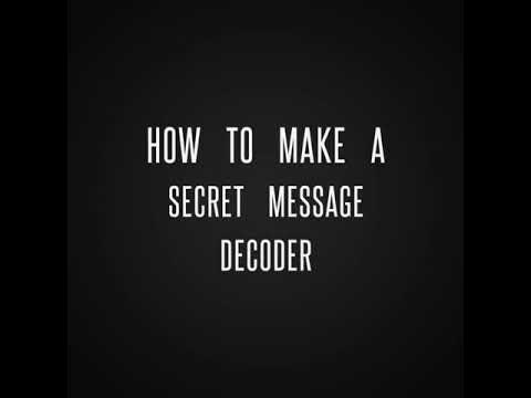 How to Make a Red-Filter Secret Message Decoder - YouTube