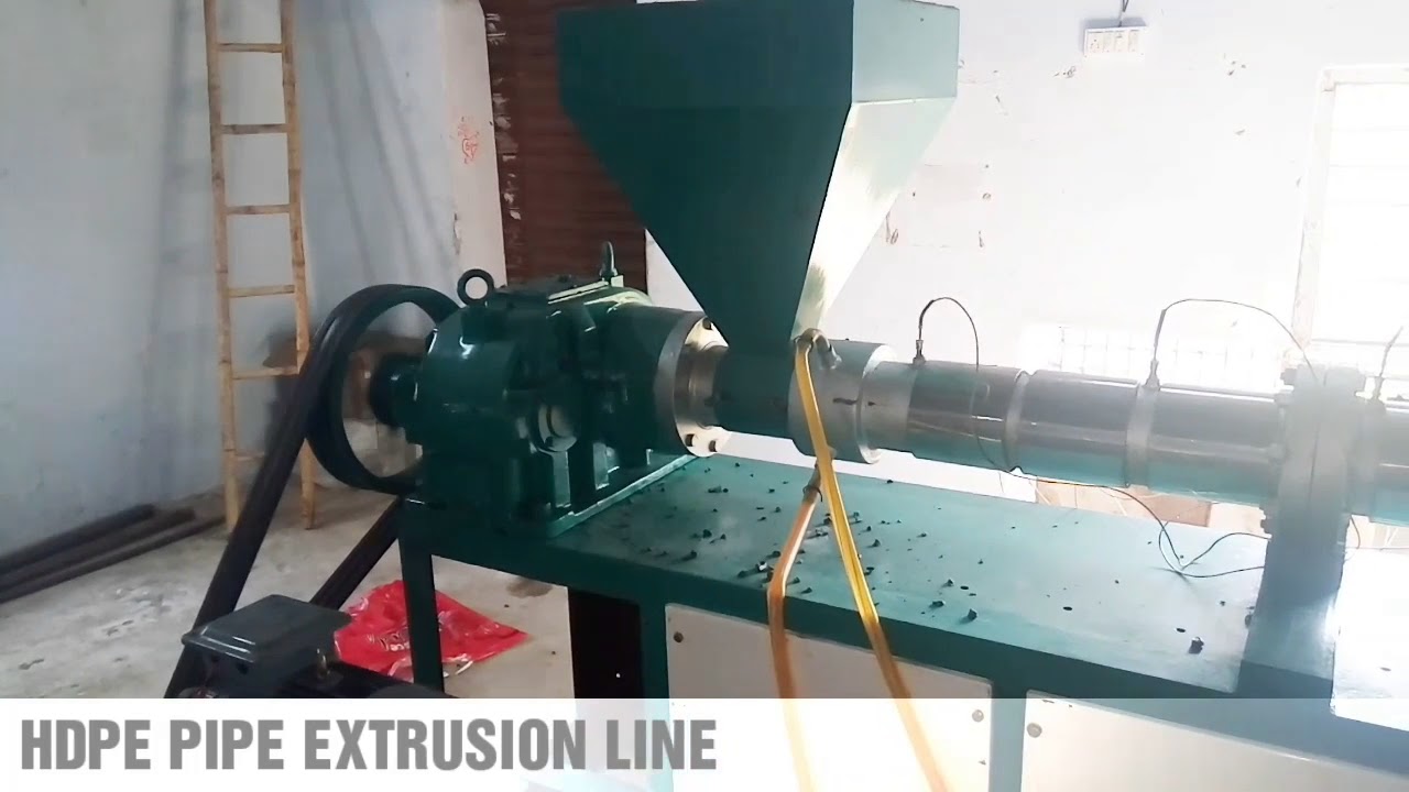 HDPE pipe plant from CLASSIC ENGINEERING WORKS. Hyderabad. - YouTube