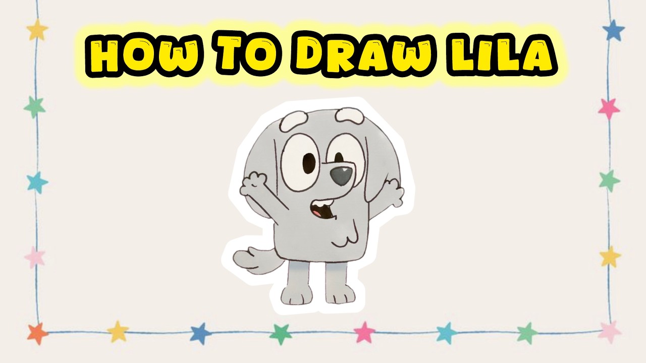 How to Draw Lila from Bluey – Cartoon Character Drawing Art - YouTube